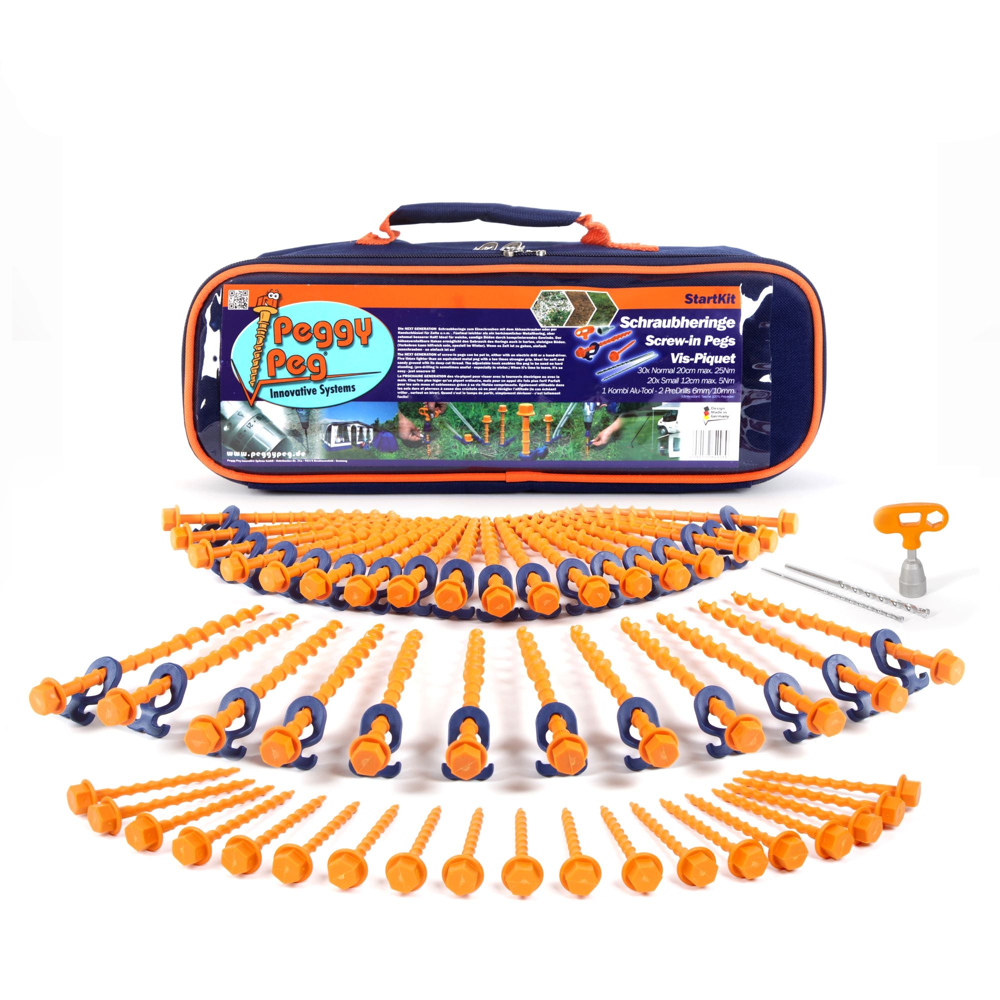 Peggy Peg StartKit • Set incl. bag (PP03) • Complete Peg Pack 50 pegs ...